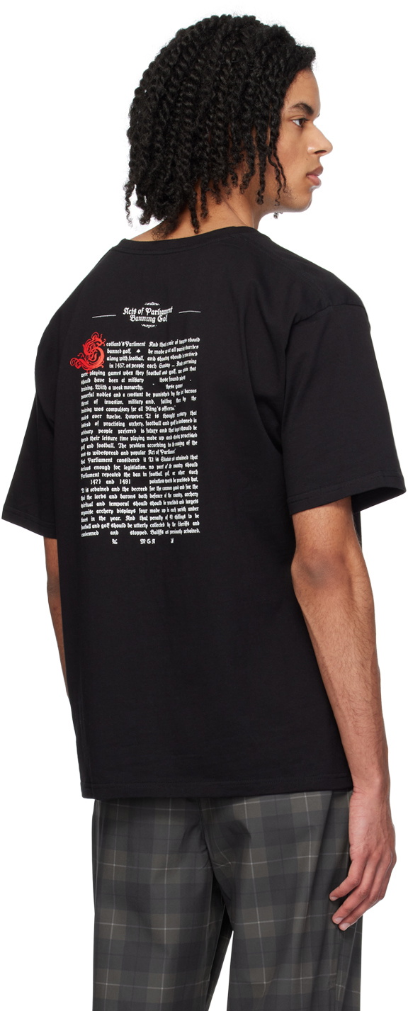 Manors Golf Black 'Sabbath Breakers' T-Shirt Manors Golf
