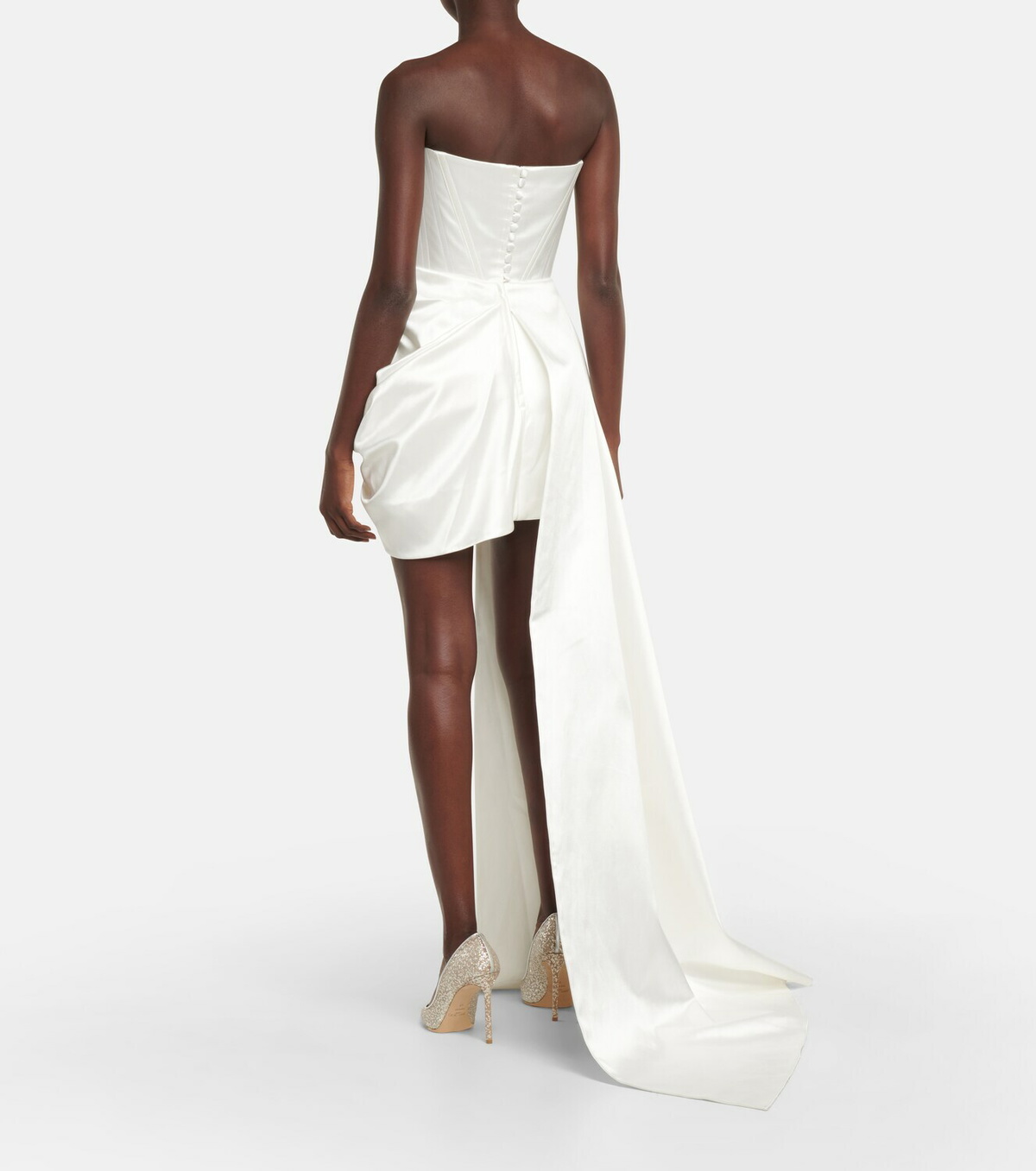 Alex Perry Bridal Blair Satin Minidress Alex Perry