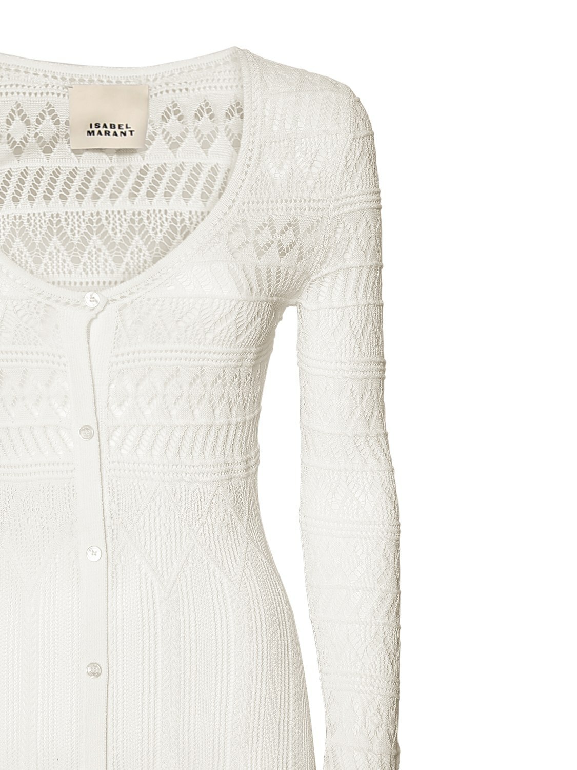 ISABEL MARANT - Atedy Cotton Crochet Long Dress Isabel Marant