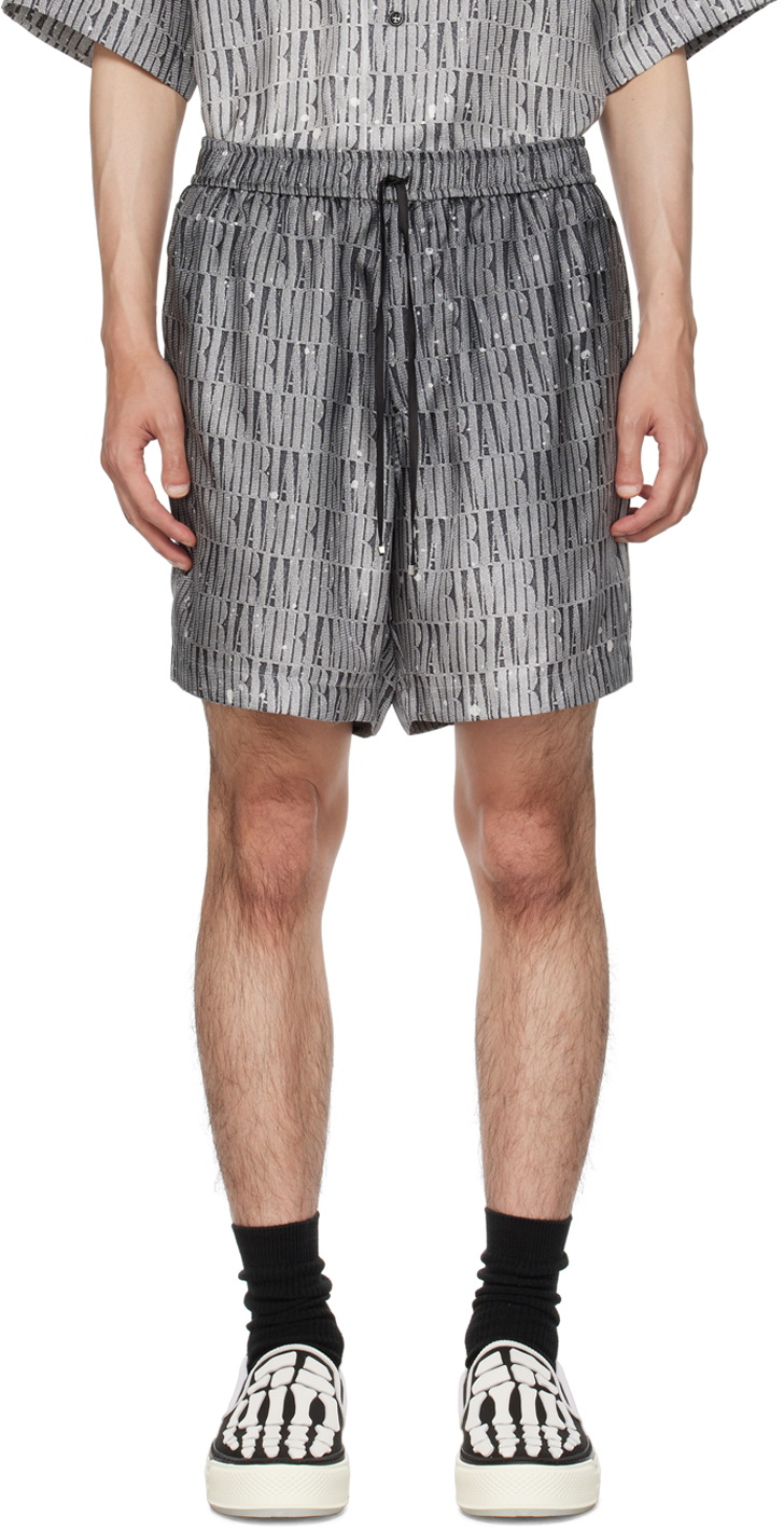 AMIRI Gray Gradient Shorts Amiri