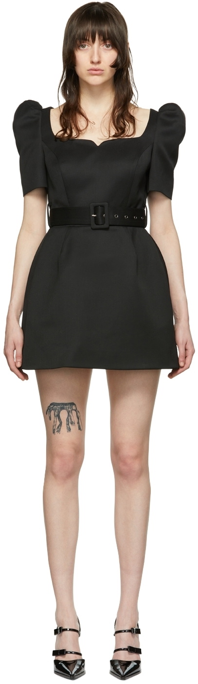 KIMHĒKIM Black Wool Mini Dress KIMHĒKIM