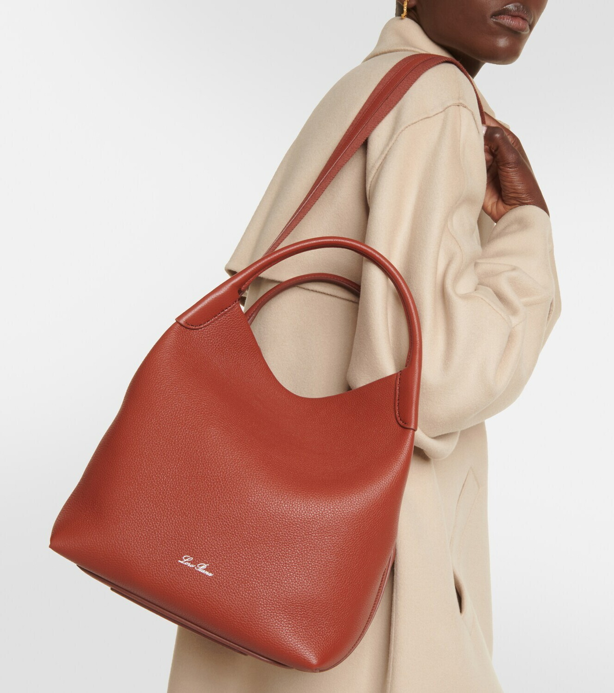 Loro Piana Bale Medium leather tote bag Loro Piana