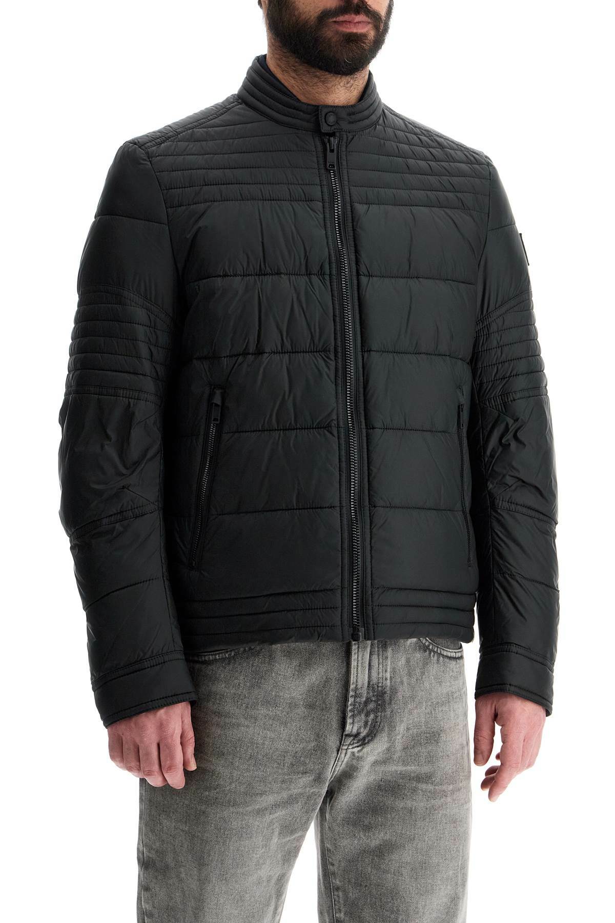 BOSS black high collar down jacket regular fit Black BOSS
