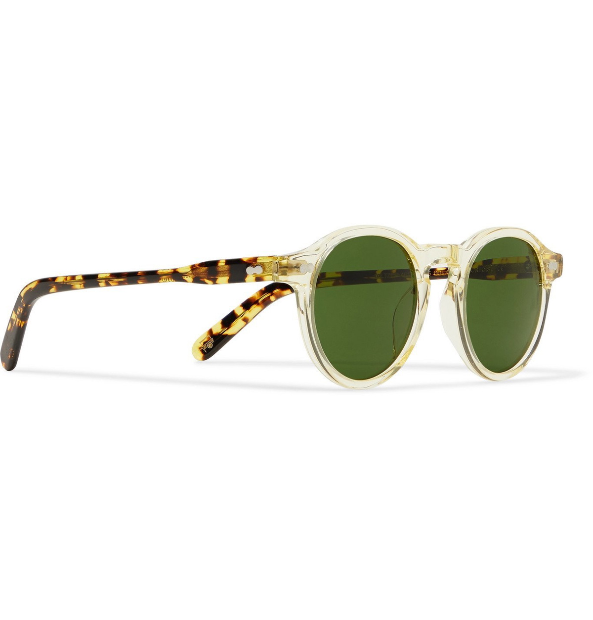 Moscot - Miltzen Round-Frame Tortoiseshell Acetate Sunglasses - Yellow ...