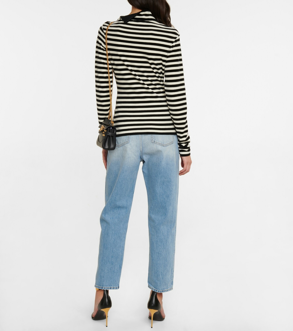 Balmain - Striped terry cotton-blend top Balmain