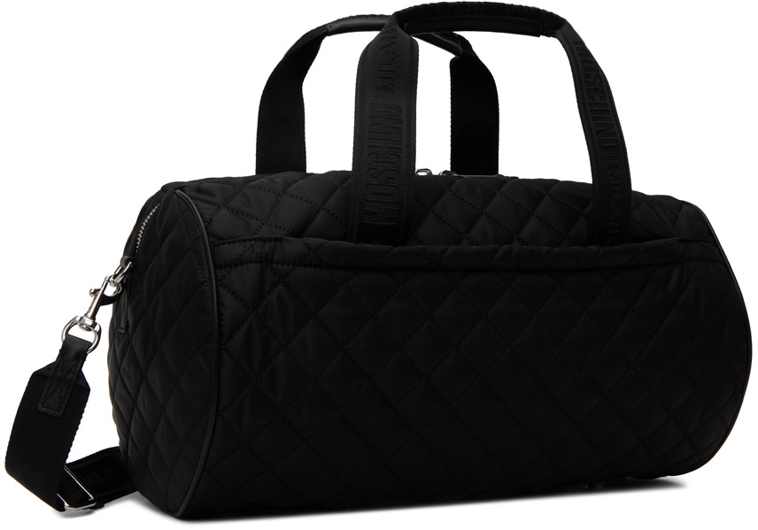 Moschino Black Quilted Duffle Bag Moschino