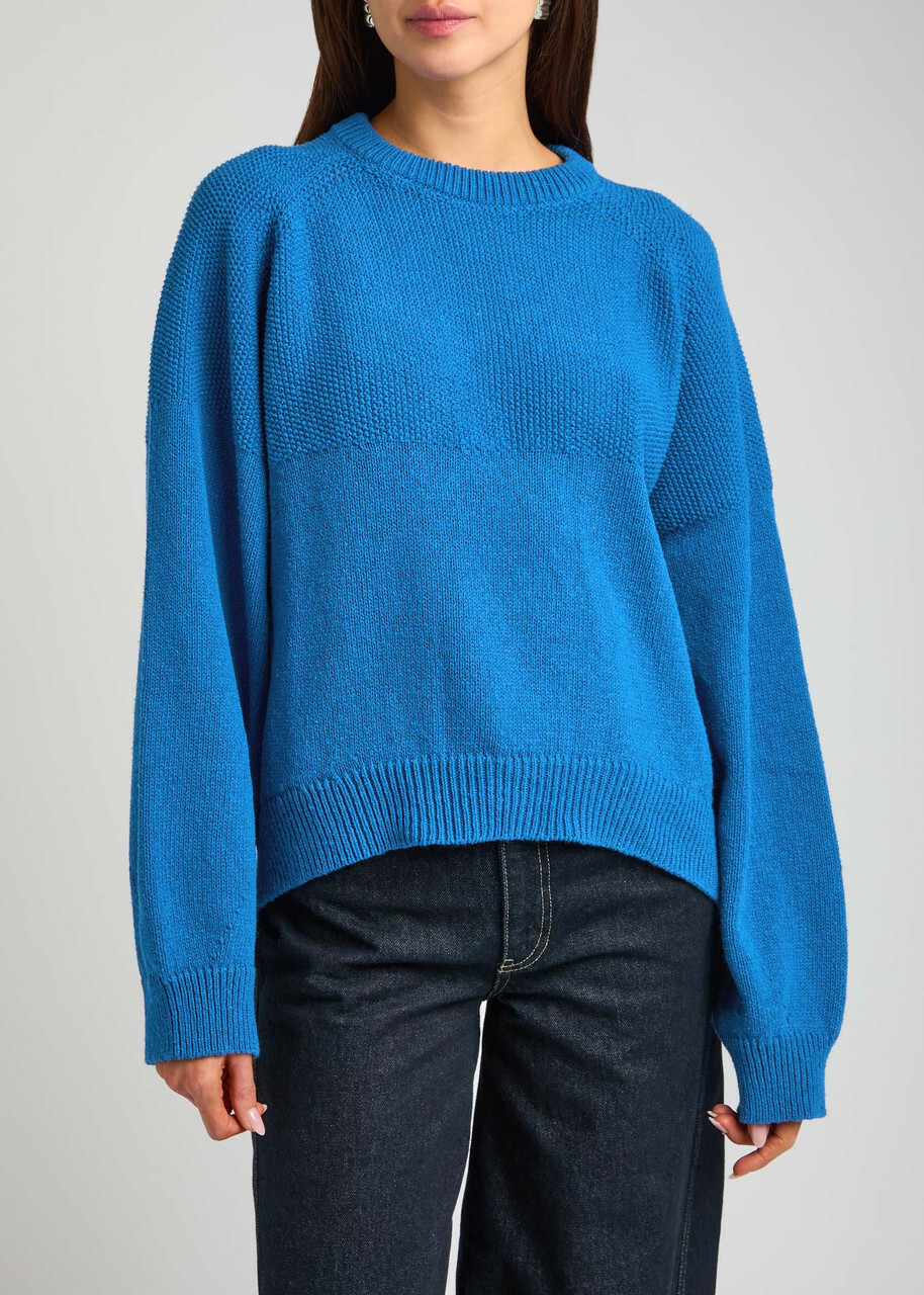 Ymc Bellow Knitted Jumper Blue YMC