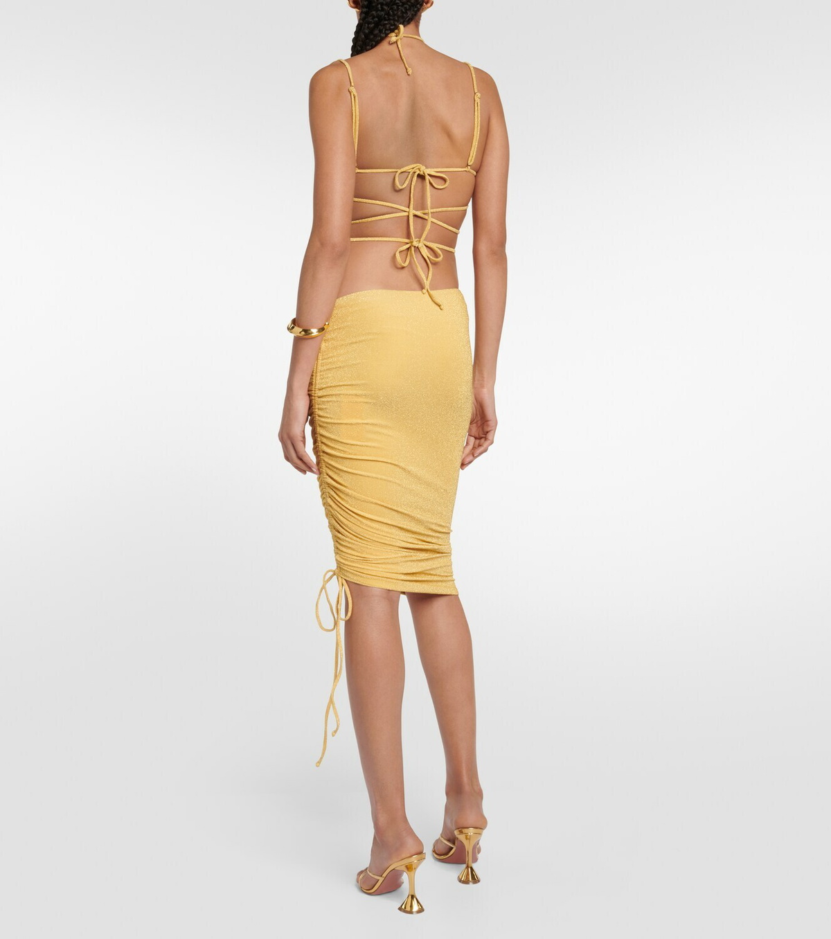 Bananhot Ariel ruched midi skirt Bananhot