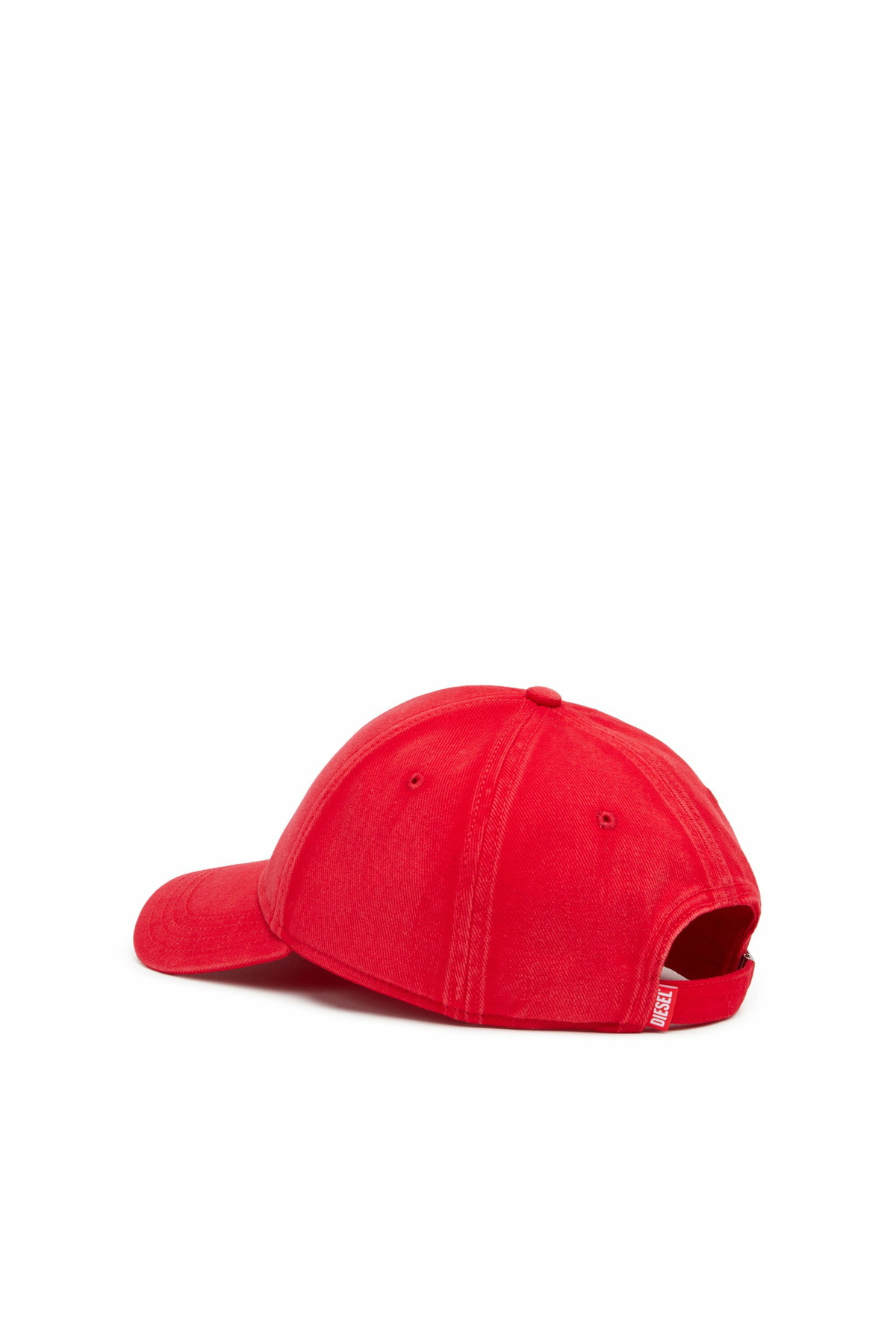 Diesel Baseball cap in washed cotton twill - Caps Mens in Red Diesel