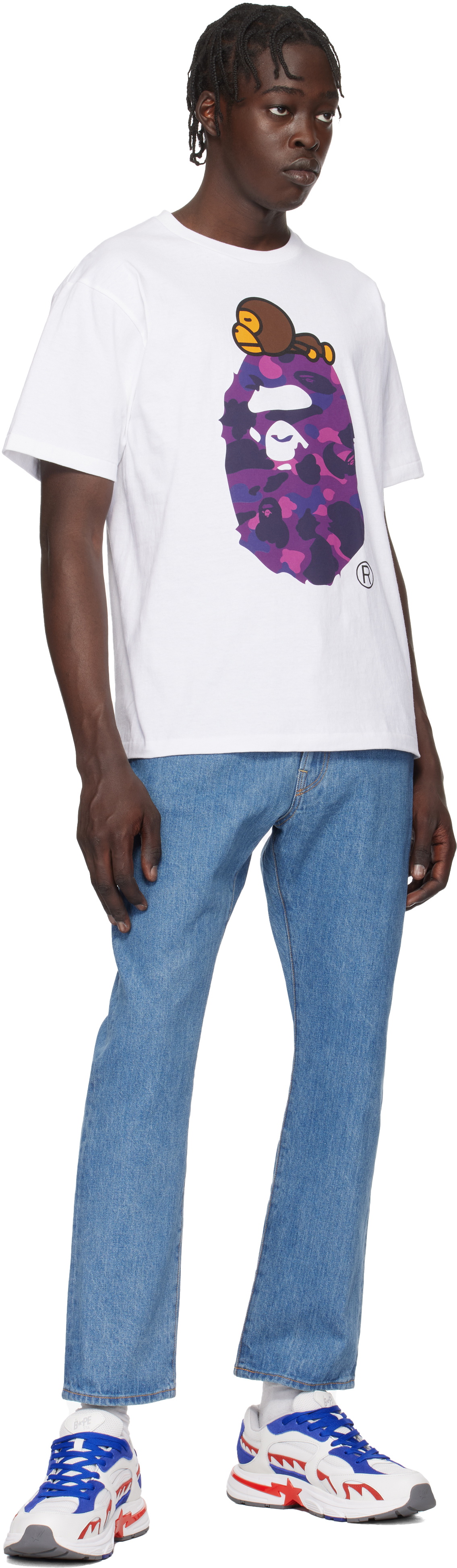 BAPE Blue Champion Regular Fit Jeans A Bathing Ape