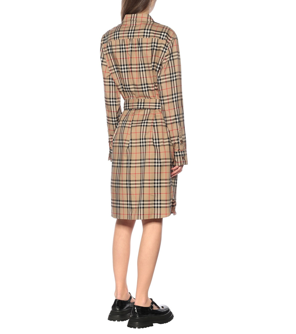 Burberry - Vintage Check stretch-cotton shirt dress Burberry