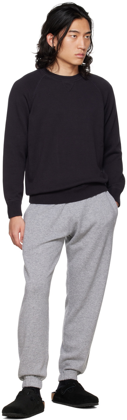 Ghiaia Cashmere Navy Raglan Sweater Ghiaia Cashmere