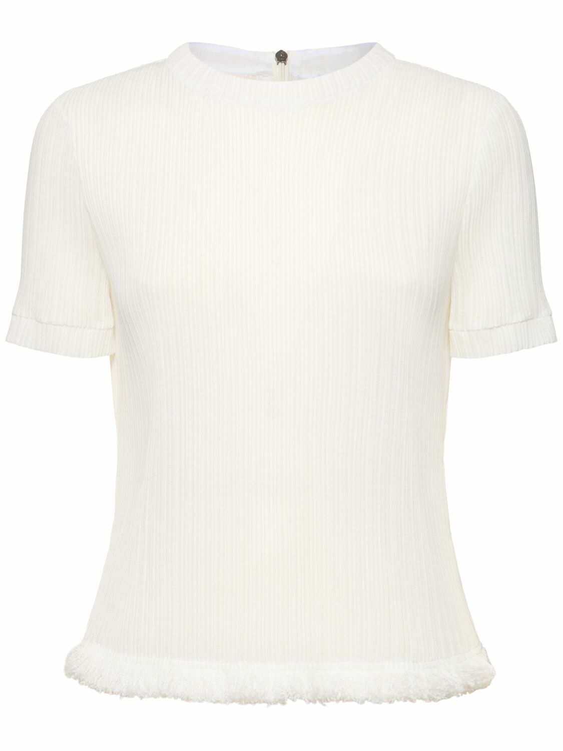 MSGM Short Sleeve Pleated Top MSGM