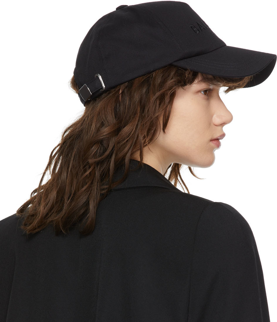 Balmain Black Logo Cap Balmain