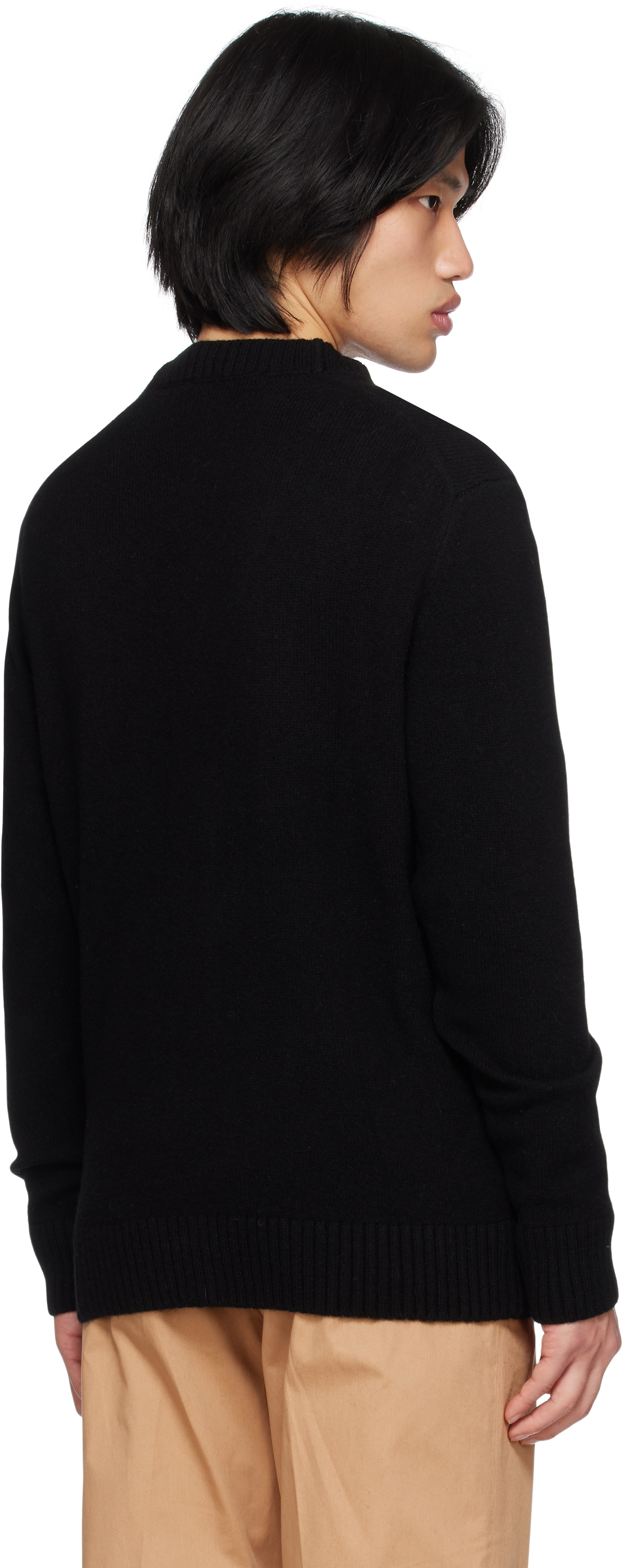 Maison Kitsuné Black Baby Fox Cardigan Maison Kitsune