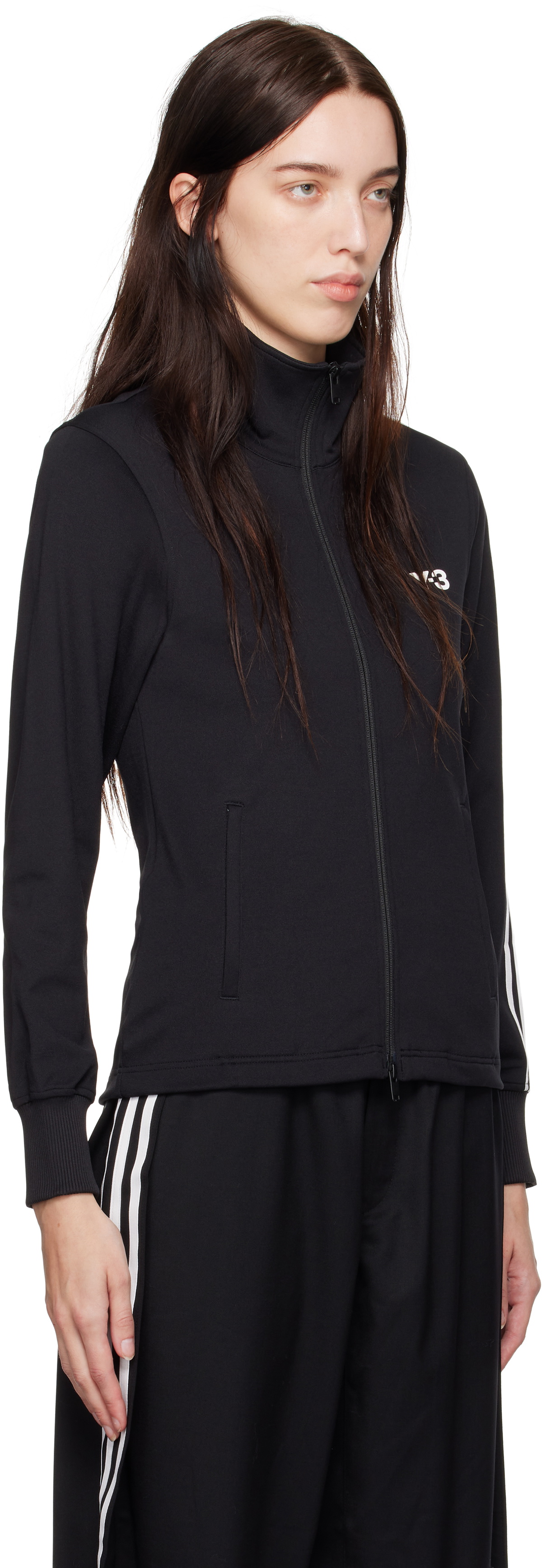 Y-3 Black 3-Stripes Track Jacket Y-3