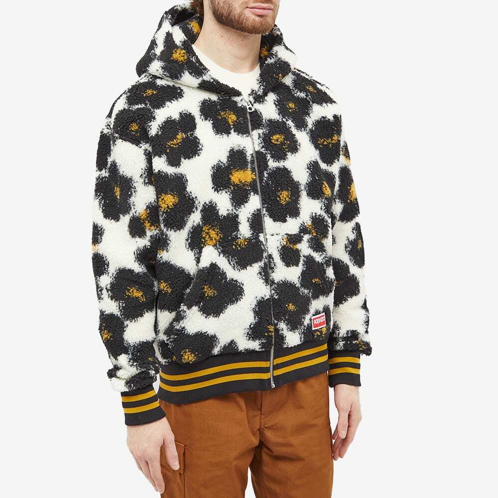 Kenzo Paris Men's Hana Leopard Classic Full-Zip in Off White Kenzo