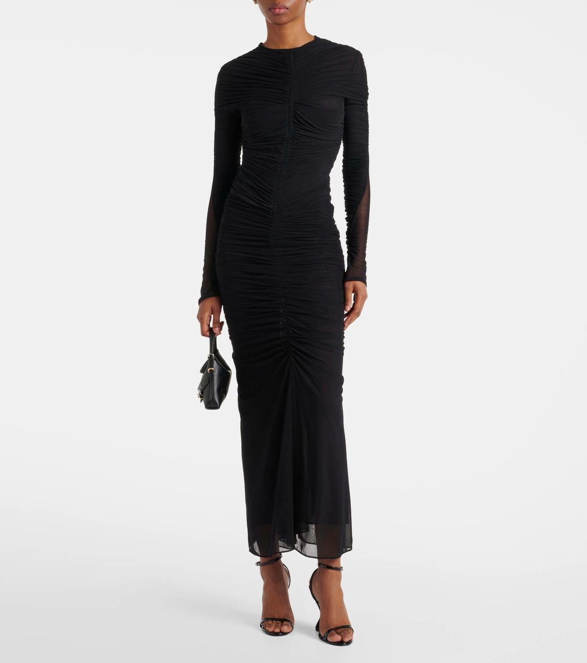 Mugler Sheer ruched bodysuit Mugler