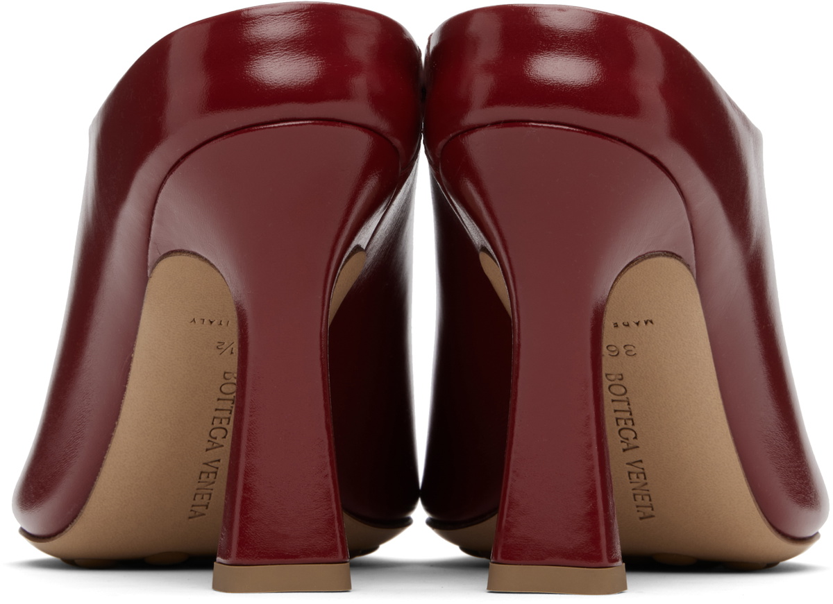 Bottega Veneta Red Rana Mule Heeled Sandals Bottega Veneta