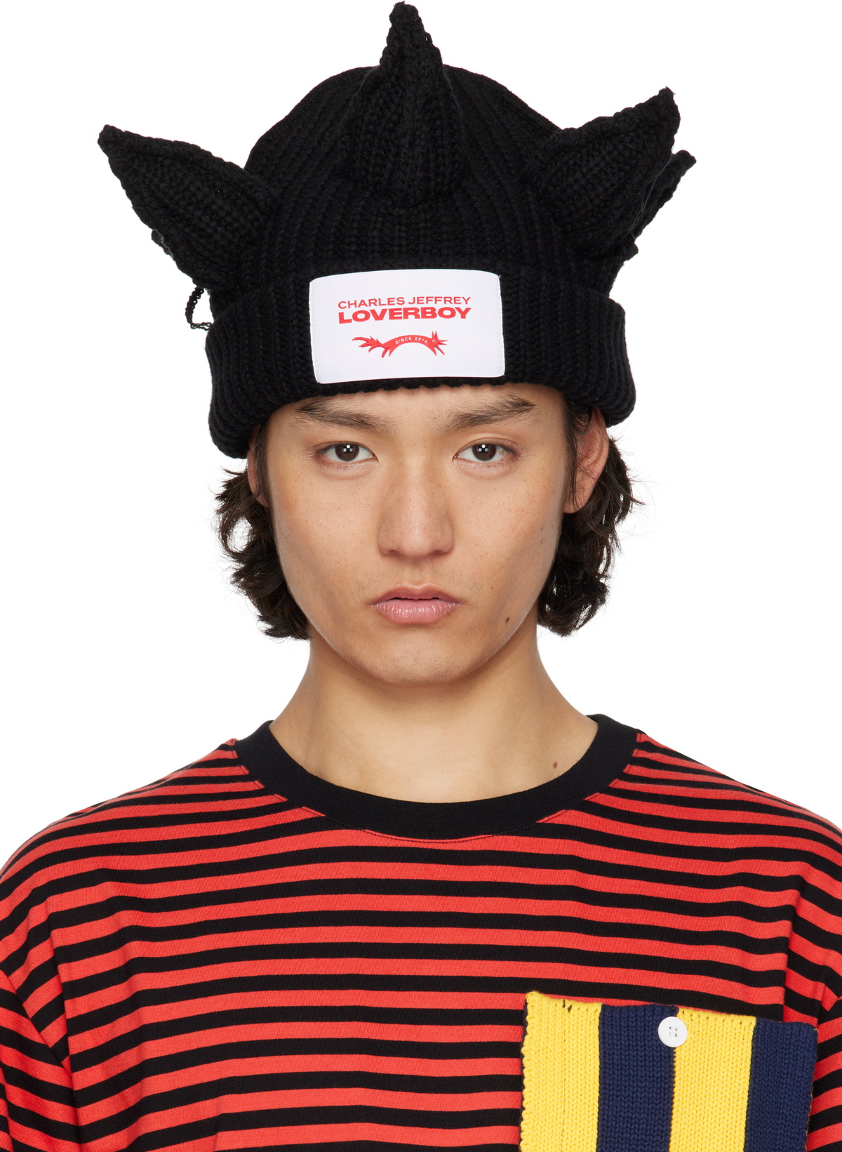 Charles Jeffrey LOVERBOY Black Berserker Beanie Charles Jeffrey Loverboy