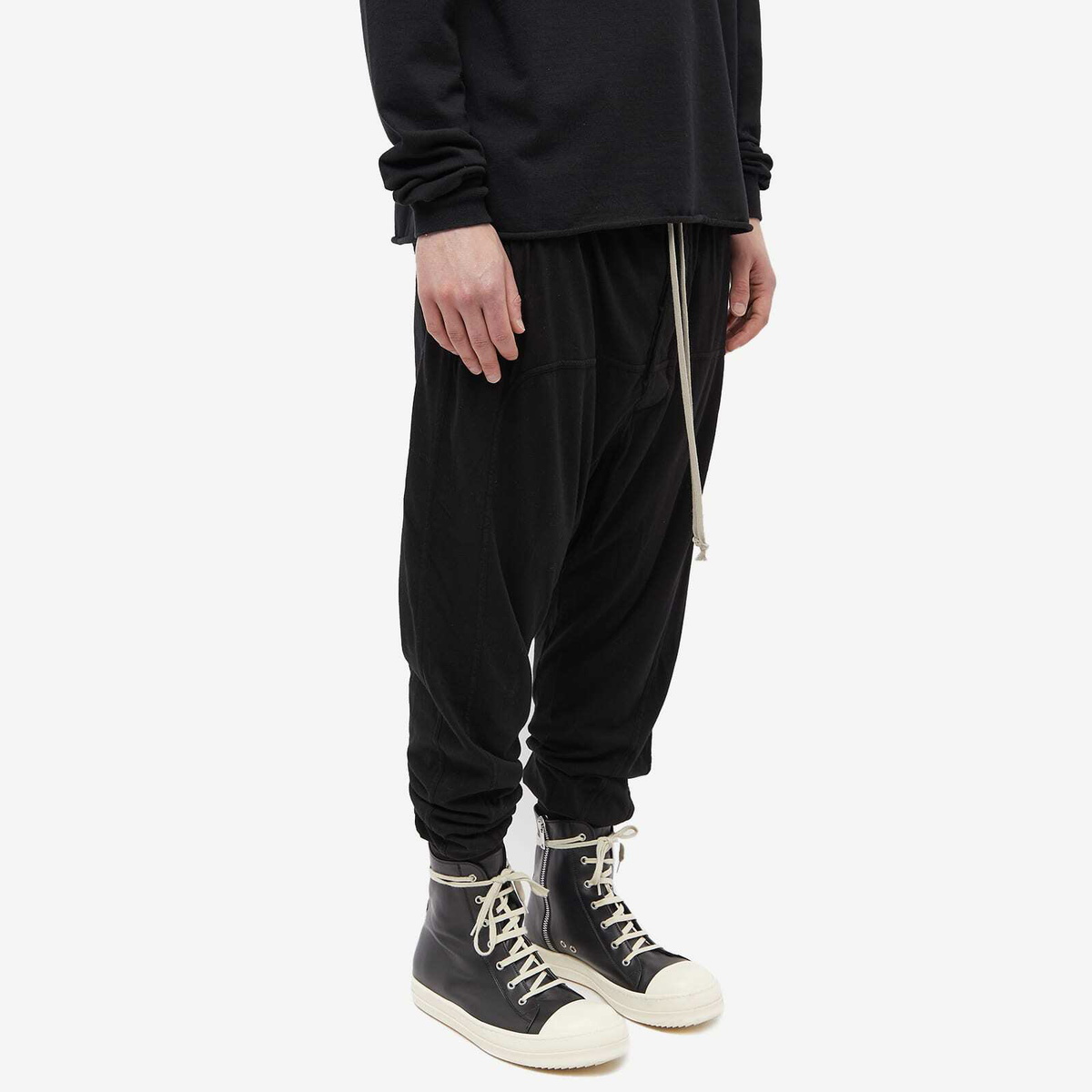Rick Owens DRKSHDW Men's Prisoner Drawstring Pant in Black Rick Owens ...