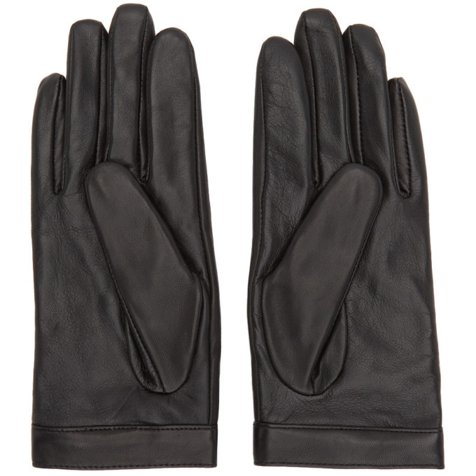 Mackage Black Lambskin Gabia Gloves Mackage