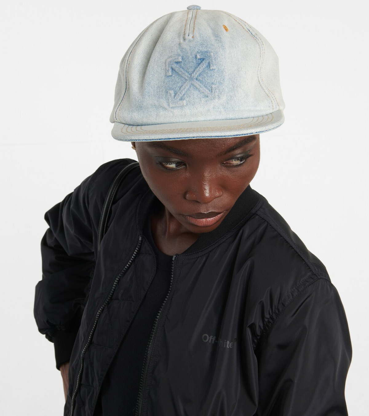 Off-White - Arrows denim baseball cap Off-White