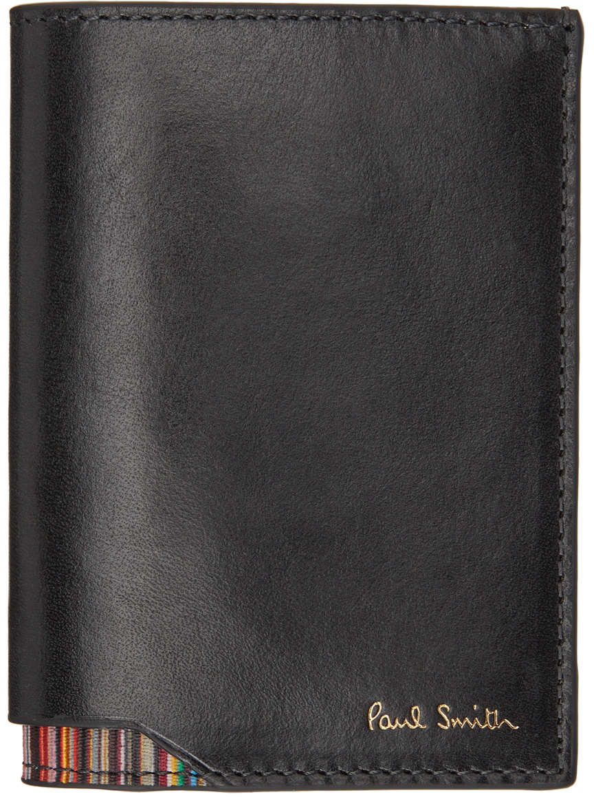 Paul Smith Grey Signature Stripe Bifold Card Holder Paul Smith