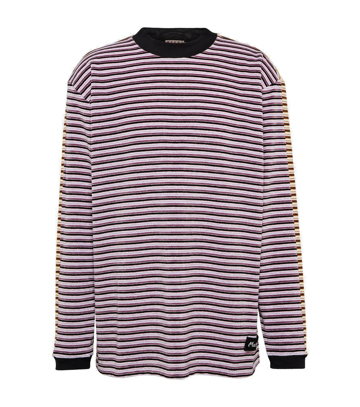 Marni - Double-sided striped velour shirt Marni
