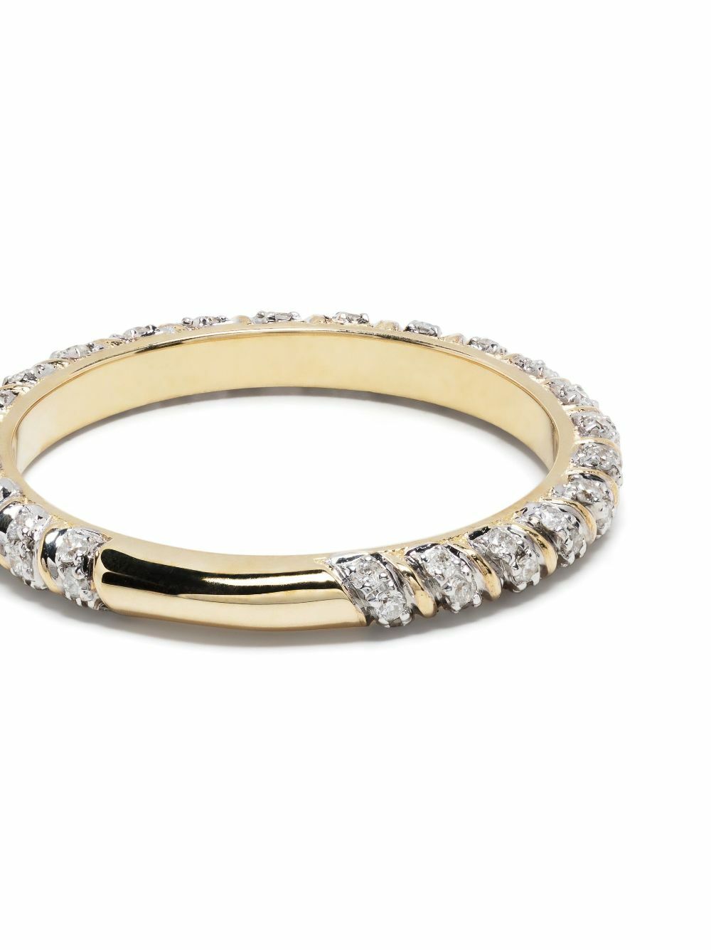 Yvonne Léon 9K Yellow Gold Mini Torsade Diamond Ring Yvonne Leon