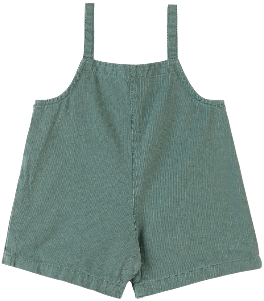 TINYCOTTONS Baby Green Denim Dungarees TINYCOTTONS