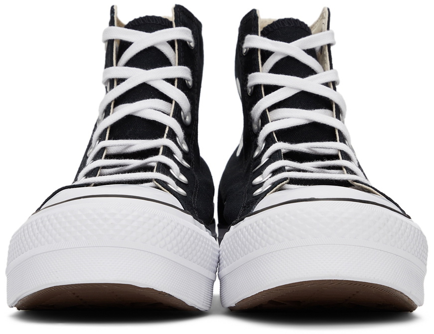 Converse Black & White Chuck Taylor All Star Platform Hi Sneakers Converse