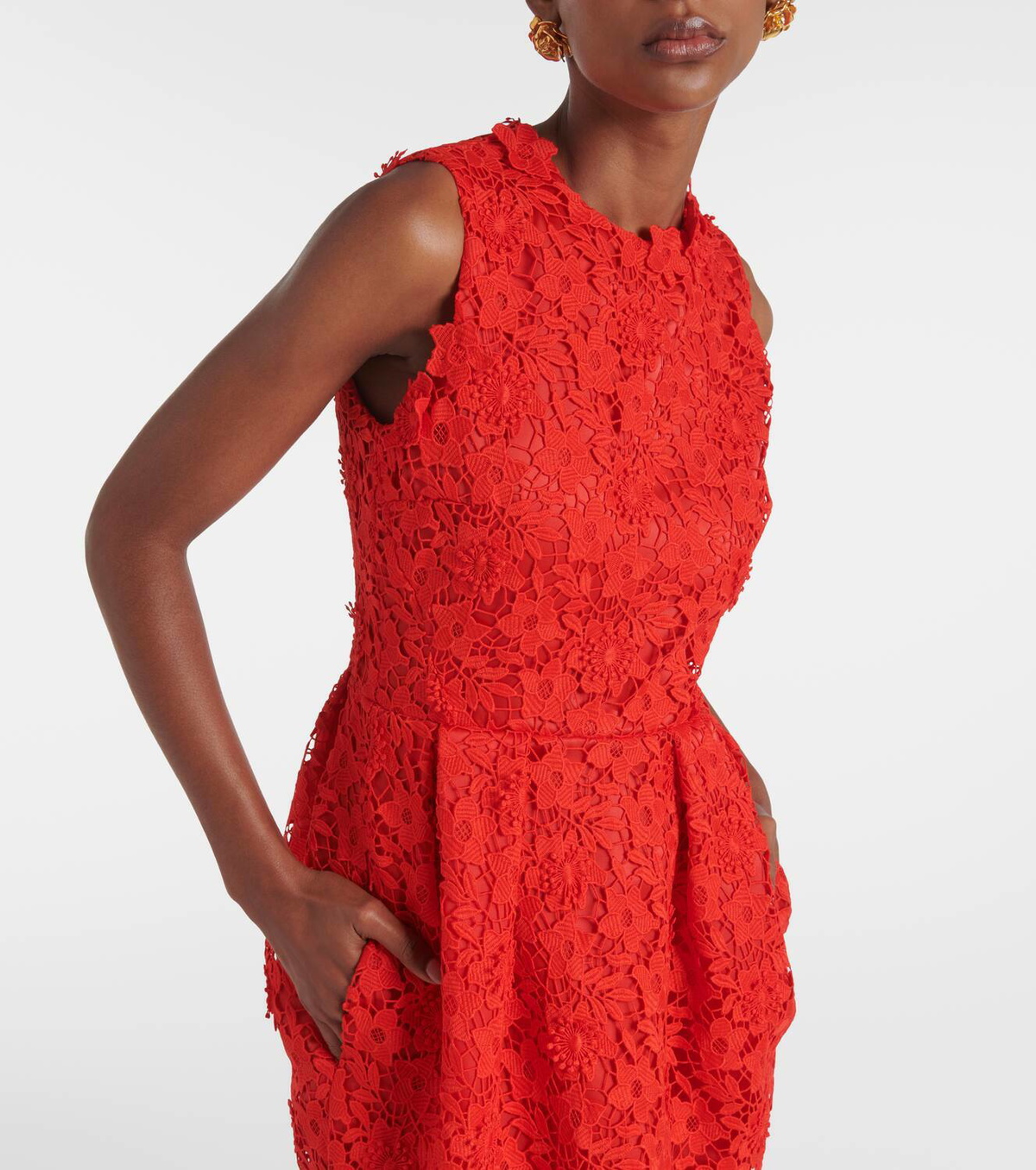 Safiyaa Alani lace midi dress Safiyaa