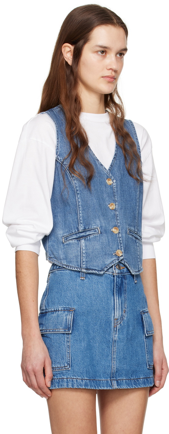 Levi's Blue Jaylah Denim Vest Levi's Red