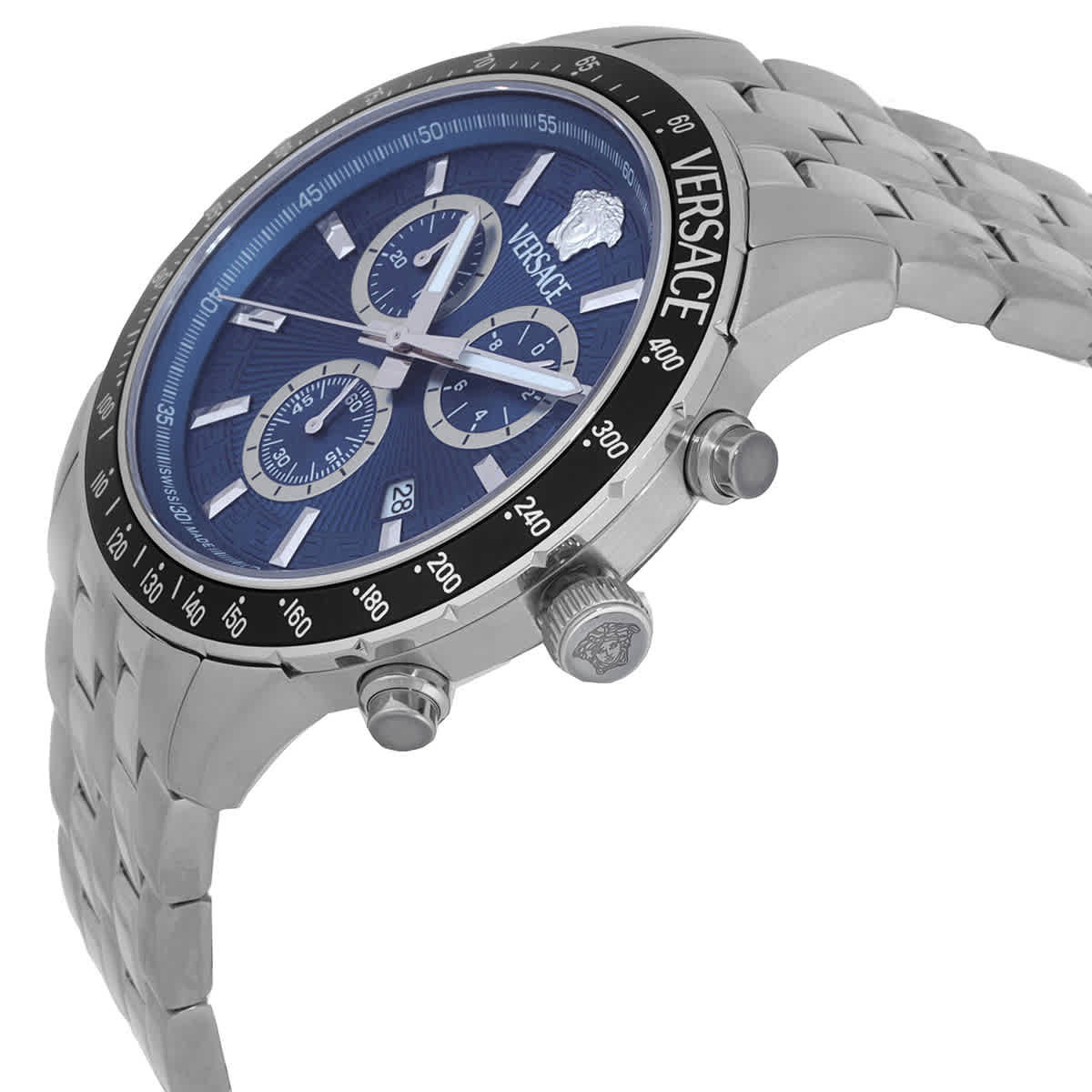 Versace Sport Chrono Quartz Blue Dial Mens Watch VEZCA0324 Versace