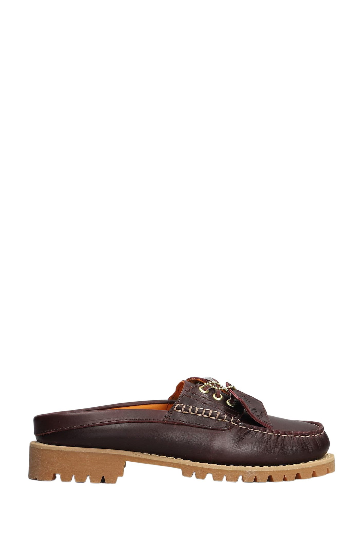 Timberland Vibr Mule Slipper-mule In Bordeaux Leather Timberland