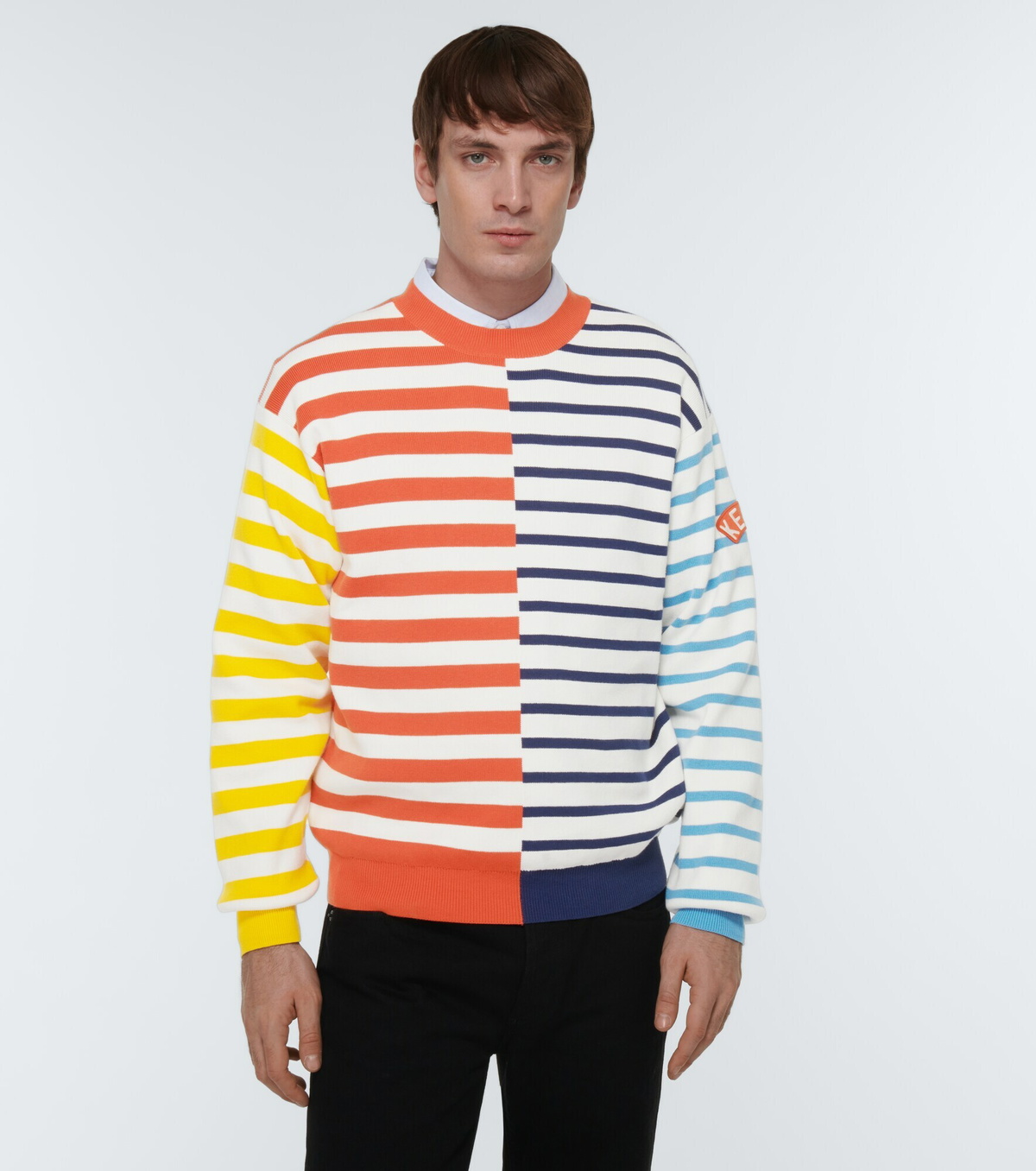 Kenzo - Striped cotton and wool sweater Kenzo