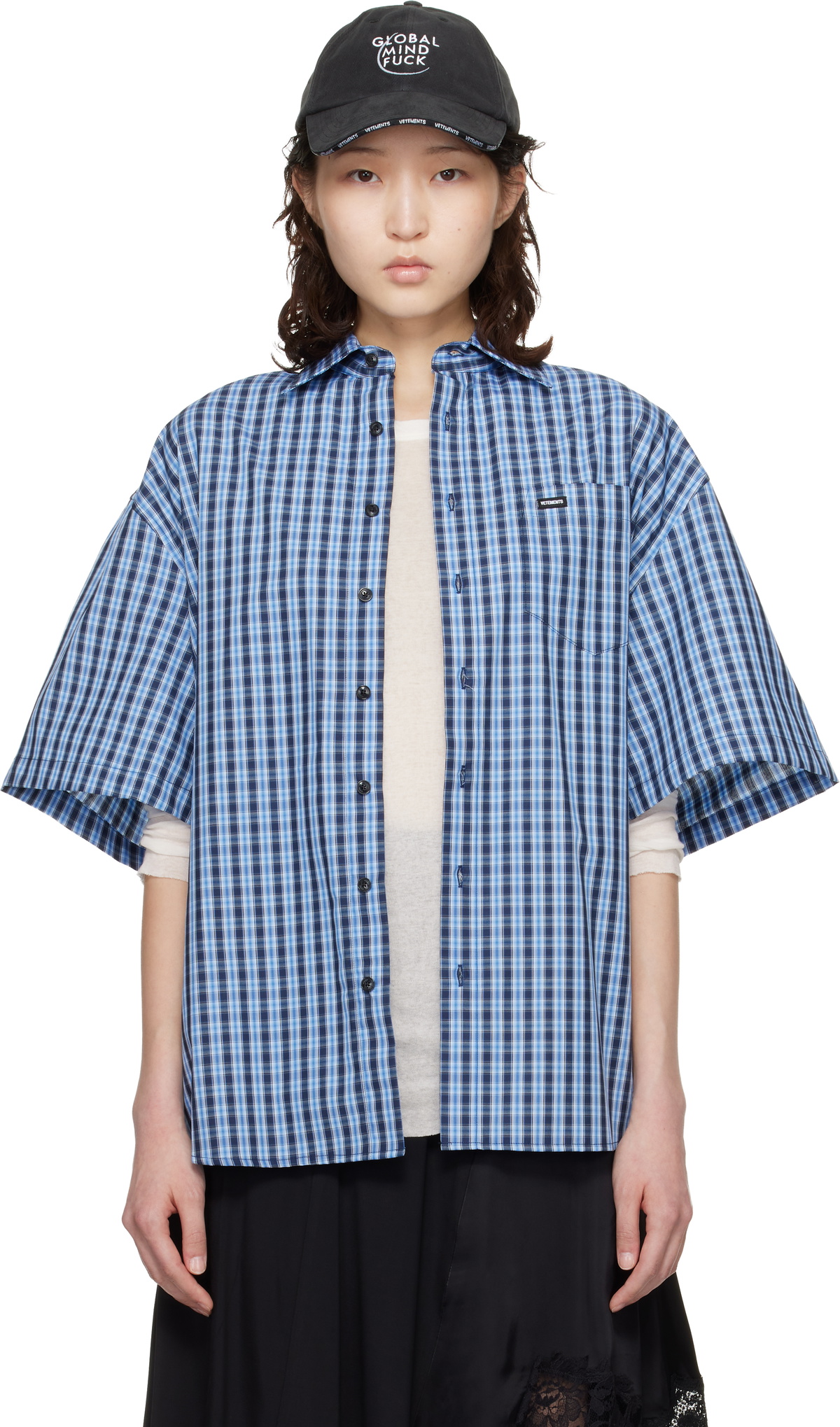 VETEMENTS Blue Short Sleeve Shirt Vetements