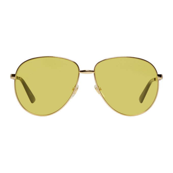 Gucci Gold Aviator Sunglasses Gucci