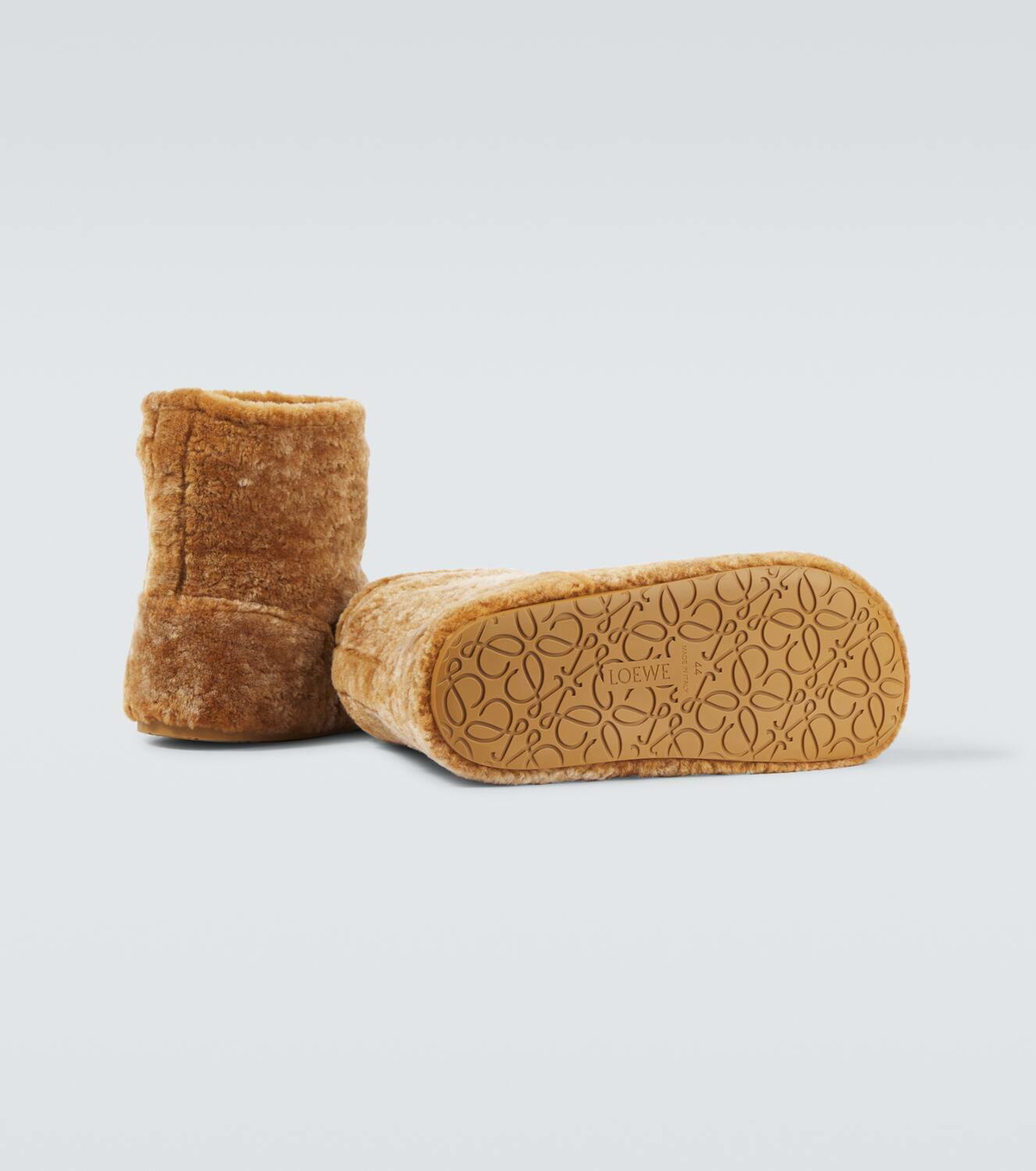 Loewe Lago shearling ankle boots Loewe