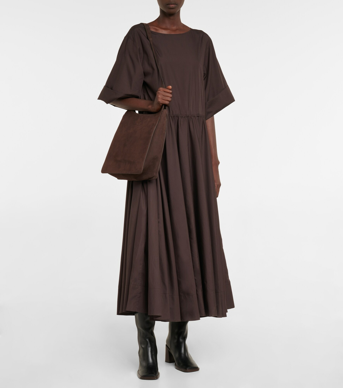 The Row - Jules suede shoulder bag The Row