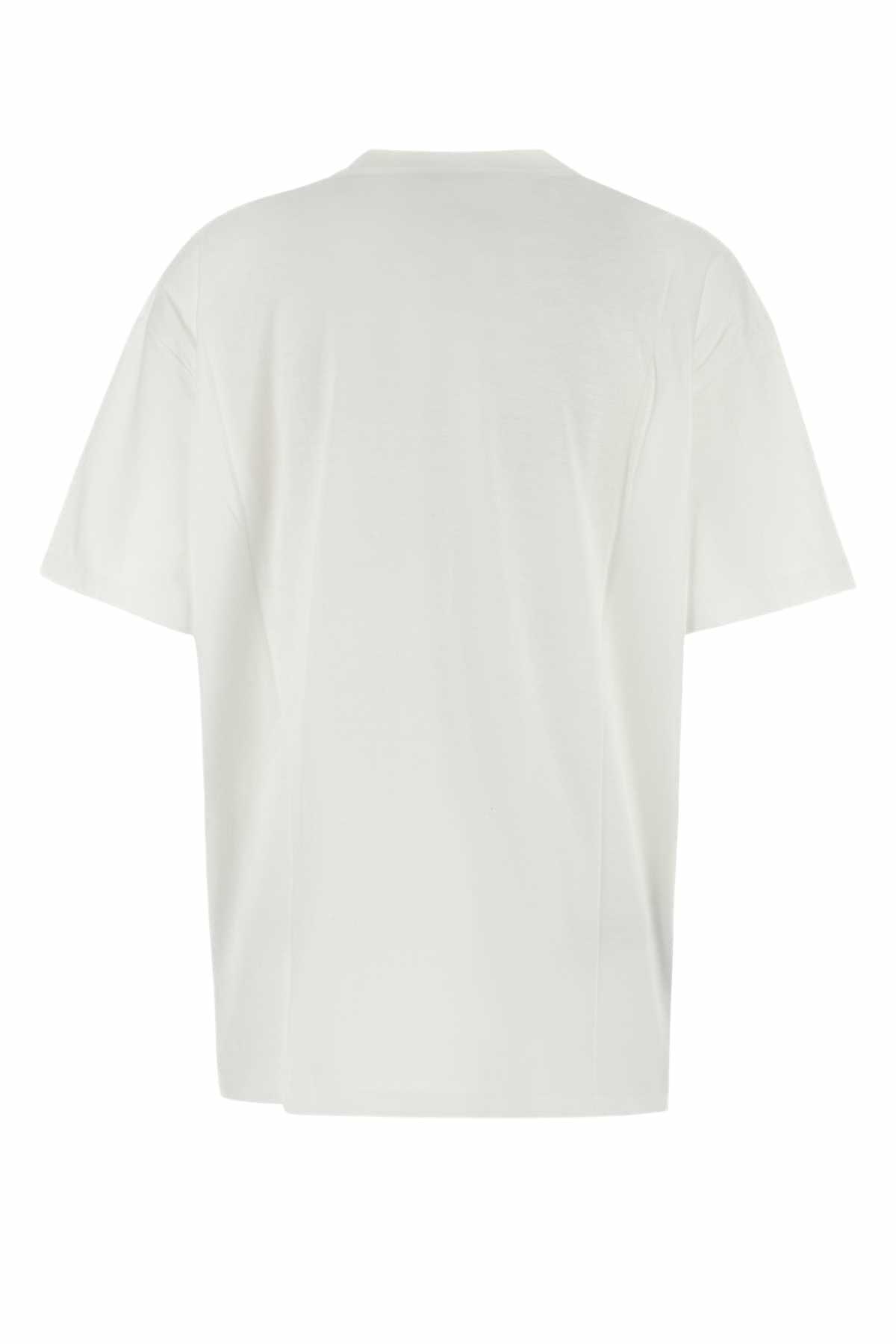 Prada White Cotton Oversize T-shirt Prada