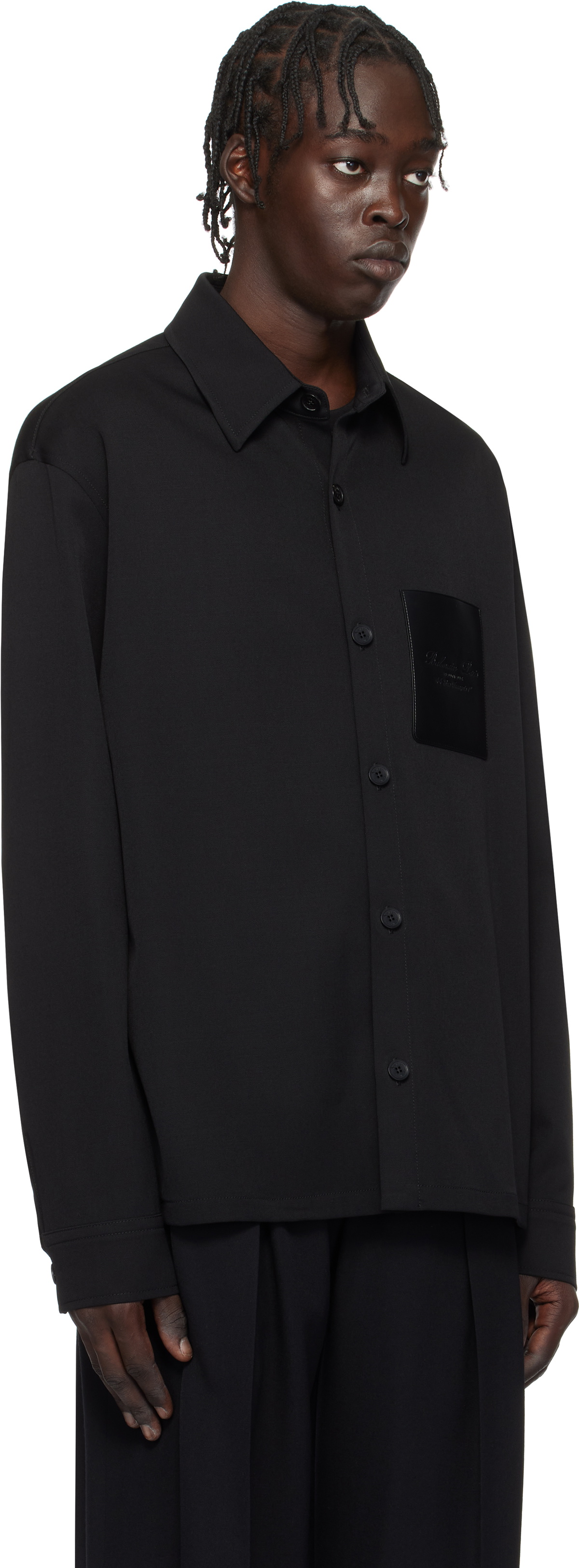 Balmain Black Couture Label Shirt Balmain