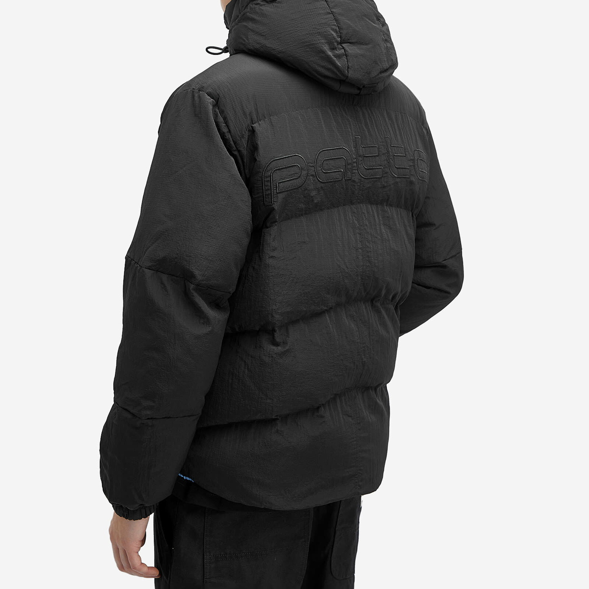 Patta Men's Ripstop Puffer Jacket in Black Patta