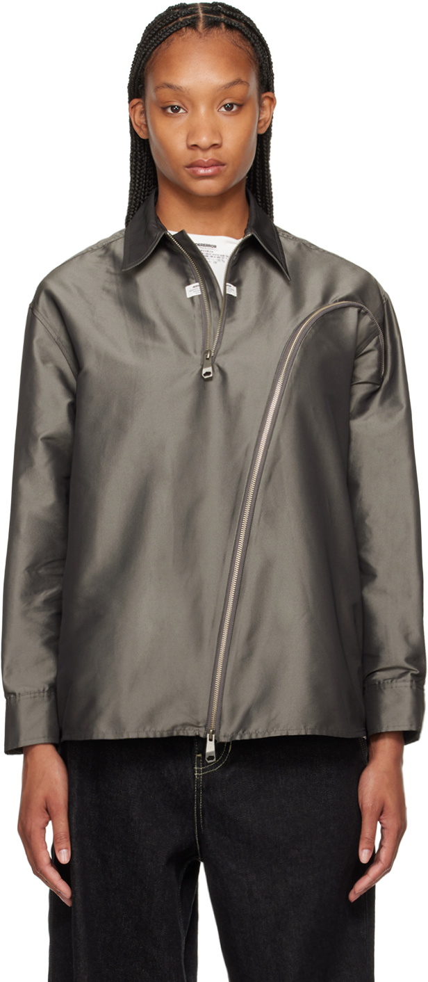 ADER error Gray Zip Vent Polo ADER error