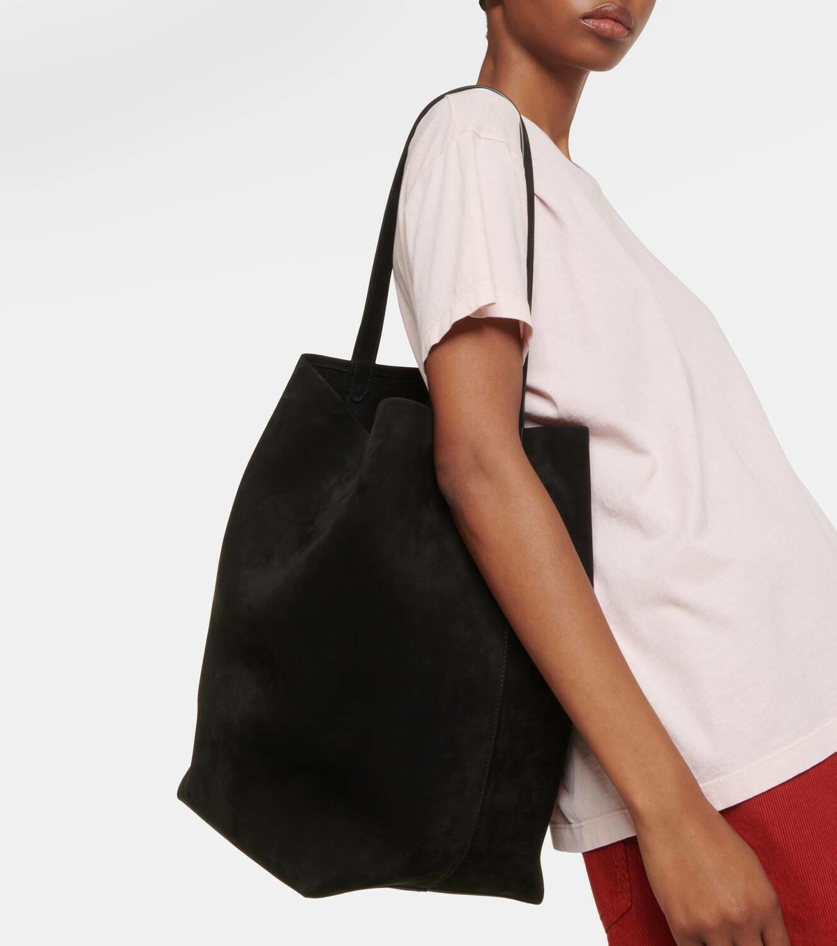 The Row N/S Park Large suede tote bag The Row
