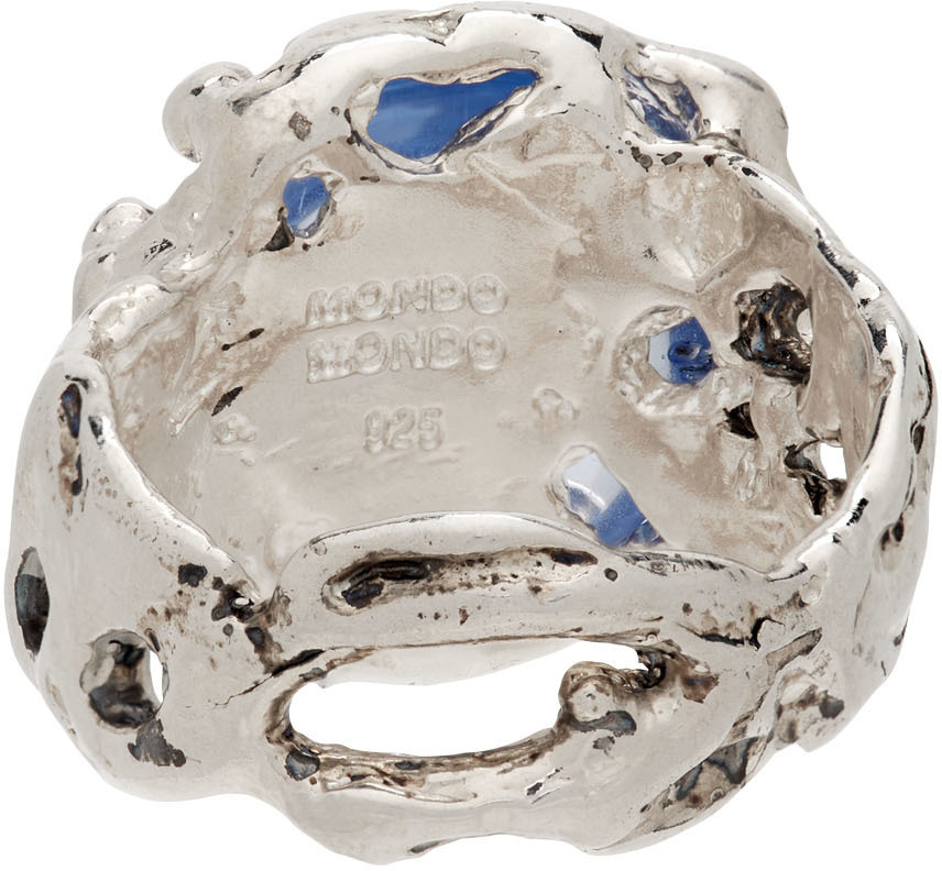 Mondo Mondo Silver & Blue Magician Ring Mondo Mondo