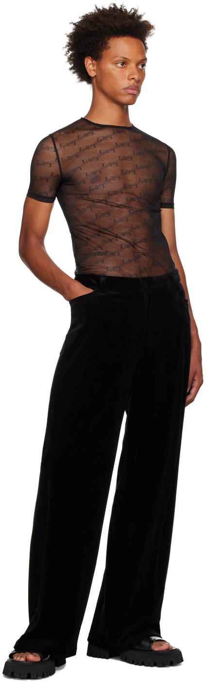 Balenciaga Black Sheer T-Shirt Balenciaga