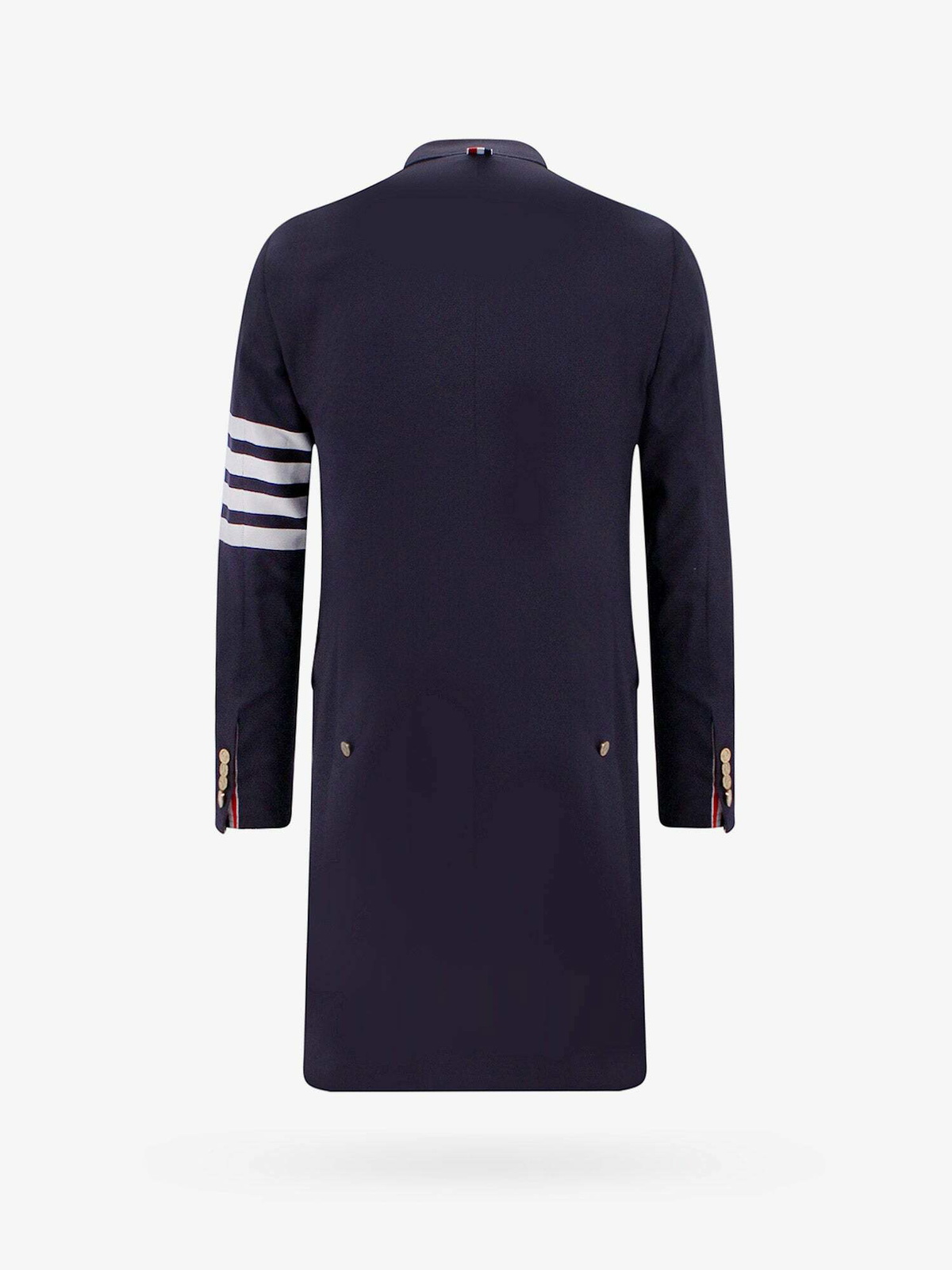 Thom Browne Coat Blue Mens Thom Browne