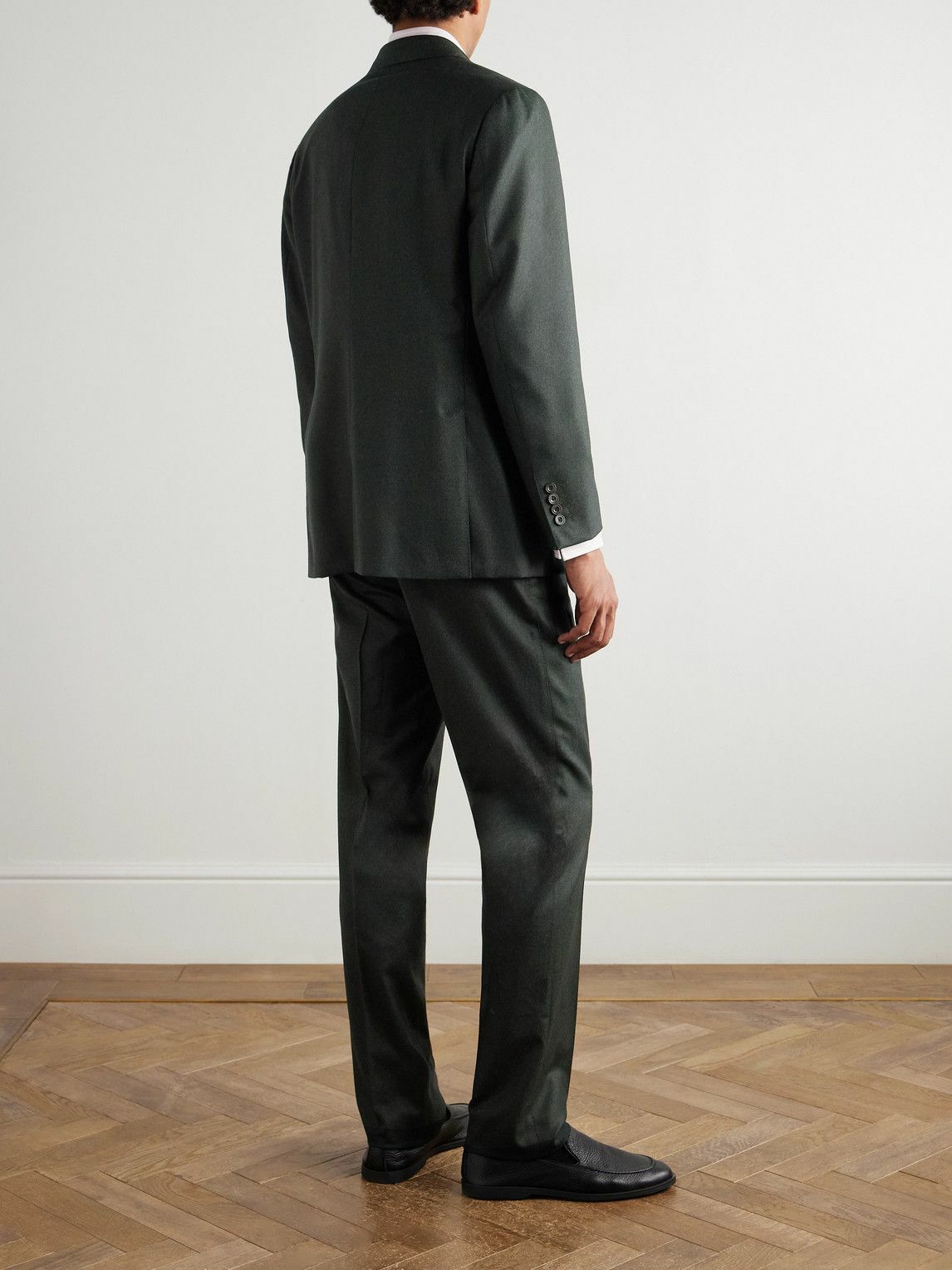Thom Sweeney - Double-Breasted Wool Suit - Green Thom Sweeney